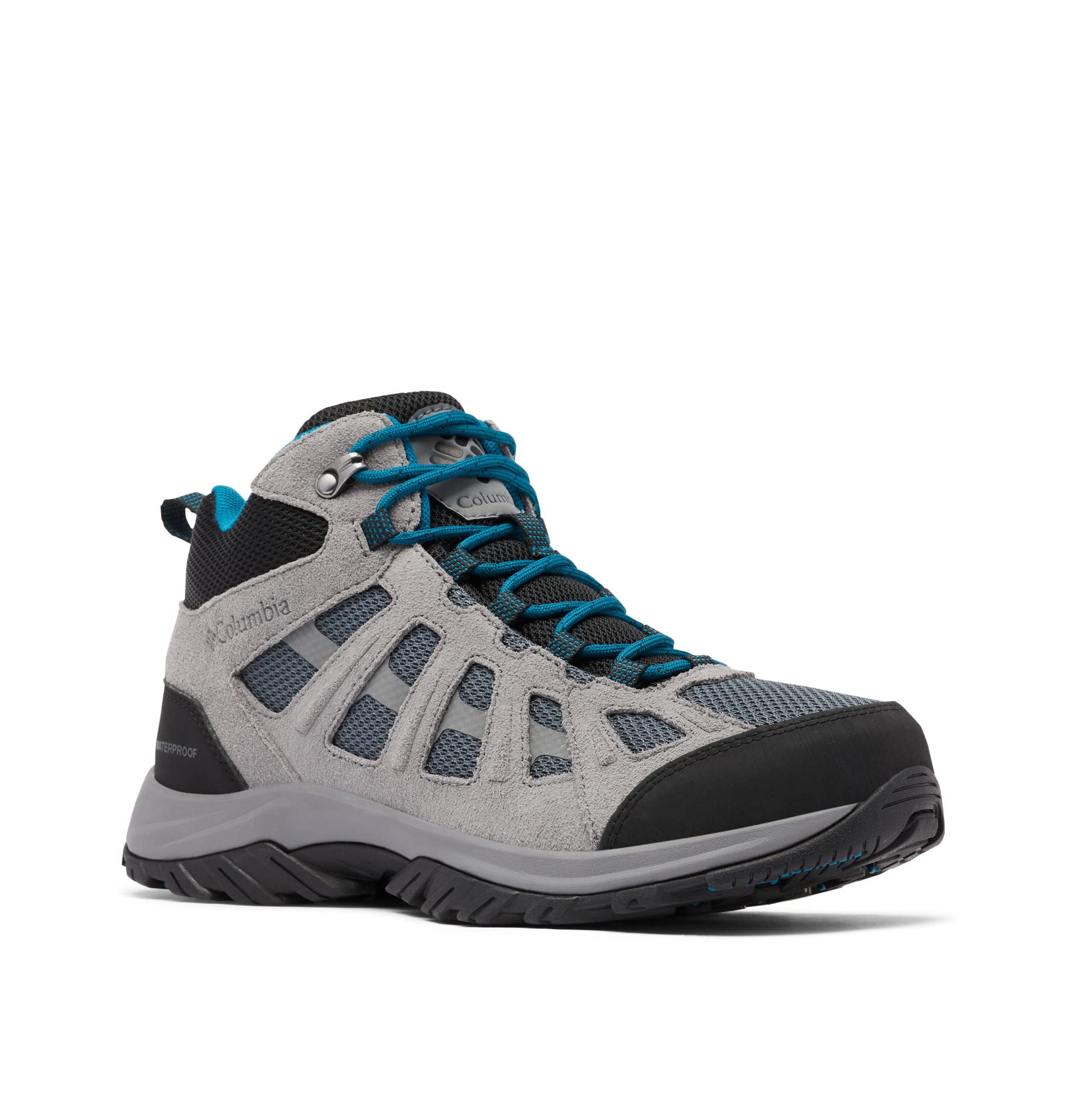 Columbia Men's Redmond III Mid Waterproof Hiking Shoe, Graphite/Black, 12 Wide