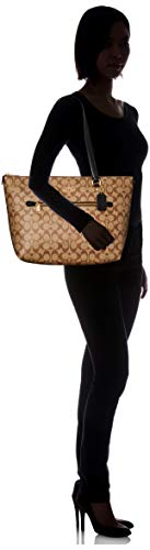 Coach F79609-1 Women's Tote Bag, IM/Khaki/Black One