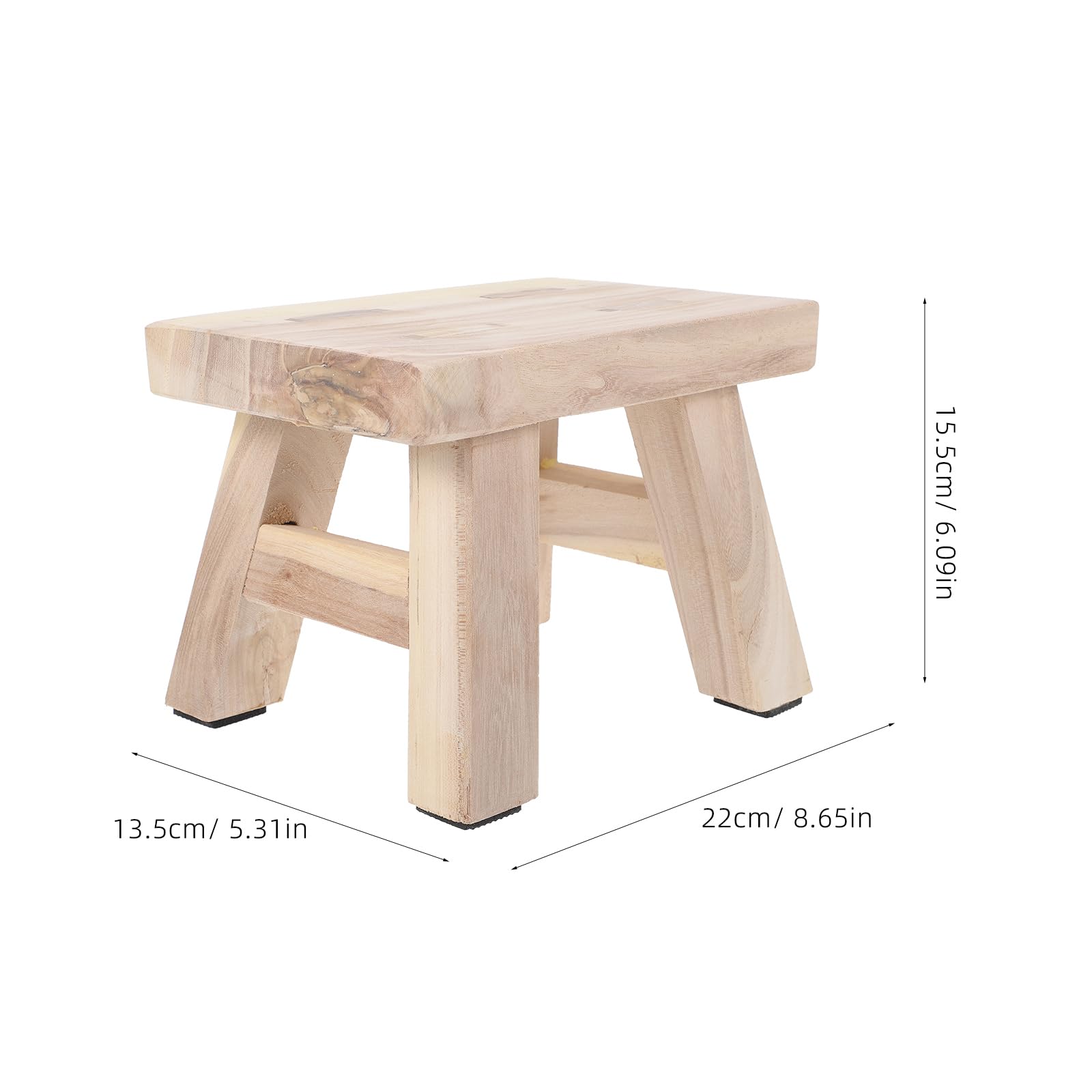 PRETYZOOM Solid Wood Bench Wooden Stools Small Stool Kids Stool Wooden Step Stool Wood Step Stool Wood Stool Wooden Foot Stool Low Stool Small Wooden Stool Wooden Stool for Kids Short Stool