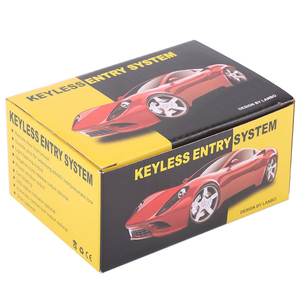 Car Remote Central Locking Kit Keyless Entry System Universal Remote Central Door Lock Kit Locking with Trunk Release
