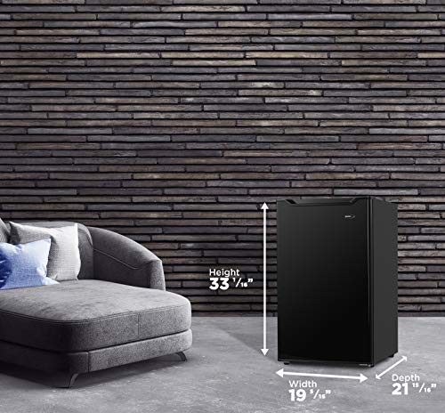 Danby DCR044B1BM-6 4.4 Cu.Ft. Compact Refrigerator with Chiller-Mini Fridge for Bar, Dorm, Basement, Den, Kitchen, or Living Room, Black