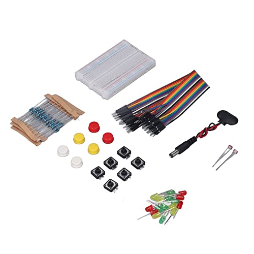 Electronics Component Kit, Wide Compatibility Electronics Component Starter Kit LED Lights for Experiments