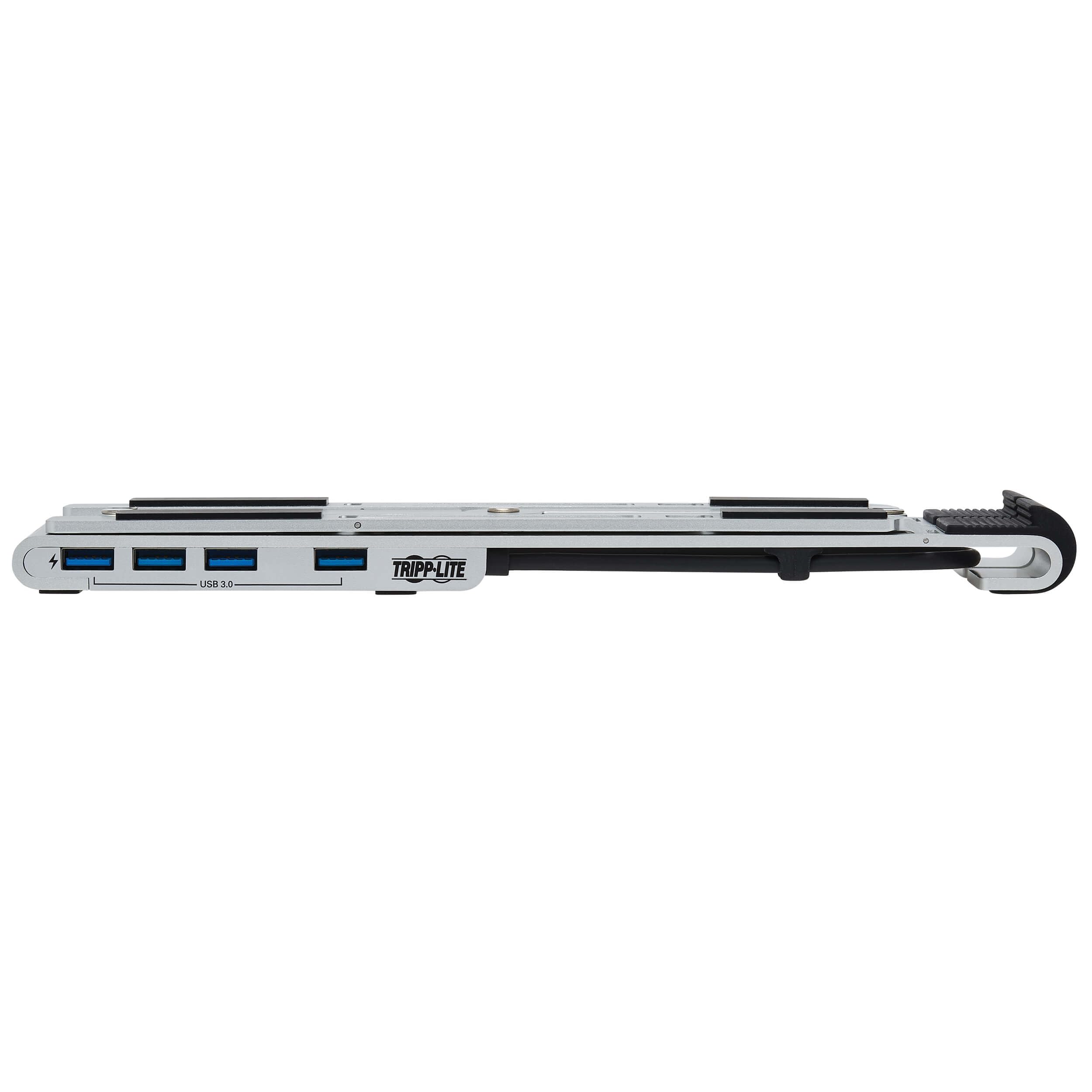 Tripp Lite Inclined Laptop Stand USB-C Hub Four USB-A Ports, USB 3.2 Gen 1, 5 Gbps Data Transfer, 100W Power Delivery Charging 20V 5A, Sturdy Adjustable/Foldable Stand, 1-Year Warranty (U460-ST4-4A-C)