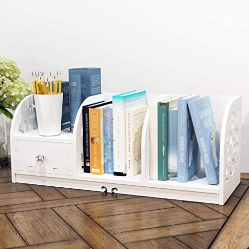 GELTDN Bookshelf Simple and Desk Simple Assembly Storage Shelf Environmental Protection Material, Waterproof and , No Odor