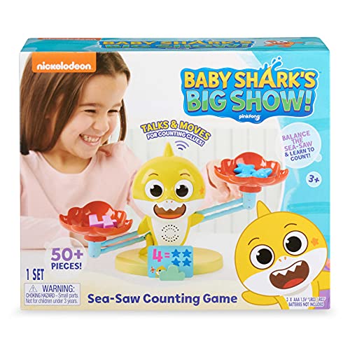 WowWee Baby Shark's Big Show! Sea-Saw-Counting Game β Educational Toy for Toddlers β Kids Math Toys