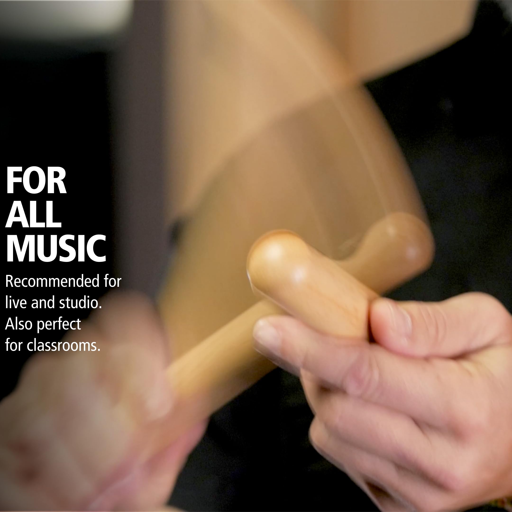 Meinl Percussion Classic Hardwood Claves Musical Instrument Sticks β NOT Made in China β for Live, Studio and Classrooms, 2-Year Warranty (CL1HW)