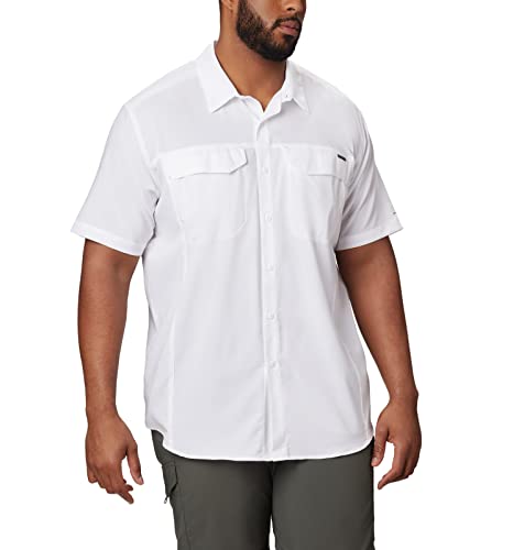 Columbia Men's Silver Ridge Lite Short Sleeve Shirt, White, 5X