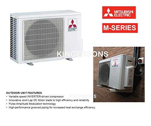Mitsubishi 24,000 BTU 2 TON Cool & Heat Wall Mounted Ductless Mini Split System SEER 20.5 Energy Efficient Heat Pump System