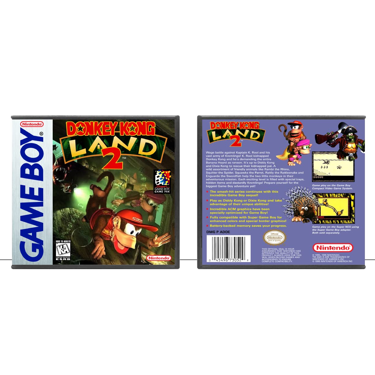Donkey Kong Land 2 | (GB) Game Boy - Game Case Only - No Game