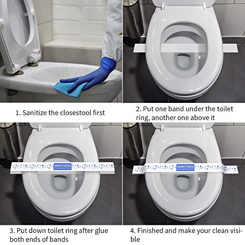 ESSENTIAL- Printed Toilet Seat Band 16-1/2" Wide X 1-1/2" Deepuse In Hotels And Motels (Case Of 1000)