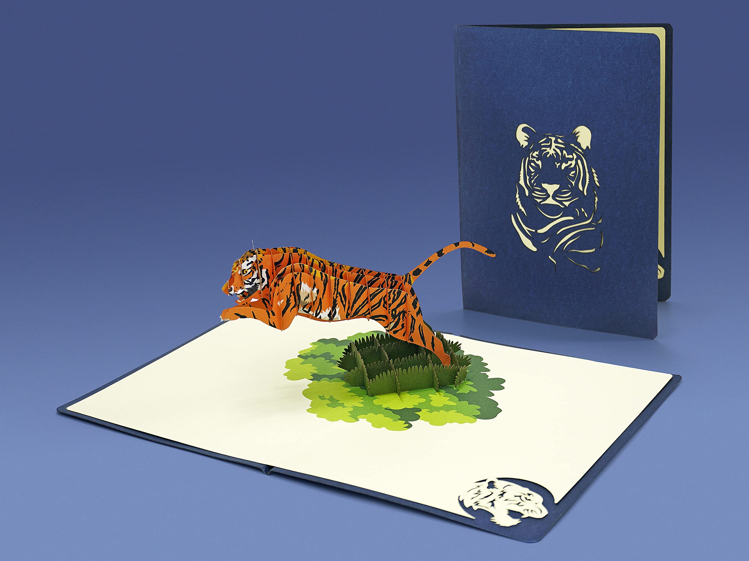 CUTPOPUP Tiger Birthday Card, Pop Up Birthday Card, 3d Greeting Cards Birthday,congratulations Pop Up Card