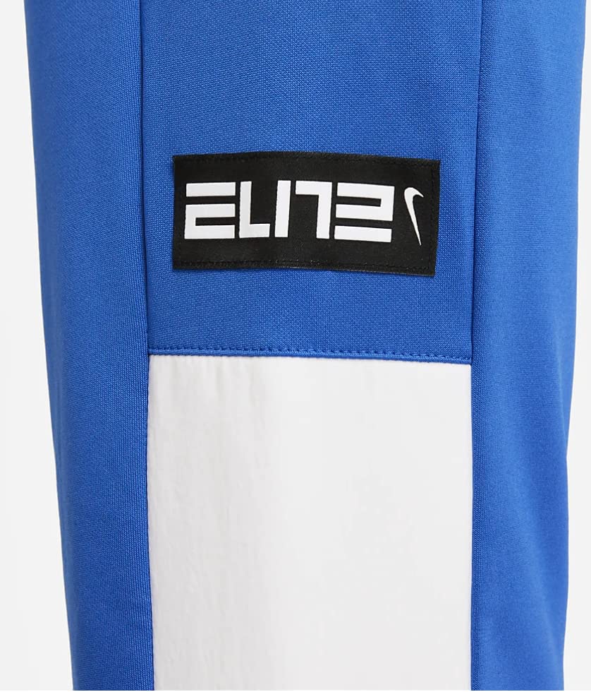 Nike Big Boys Therma-Fit Elite Basketball Pants (Game Royal/White, Medium)