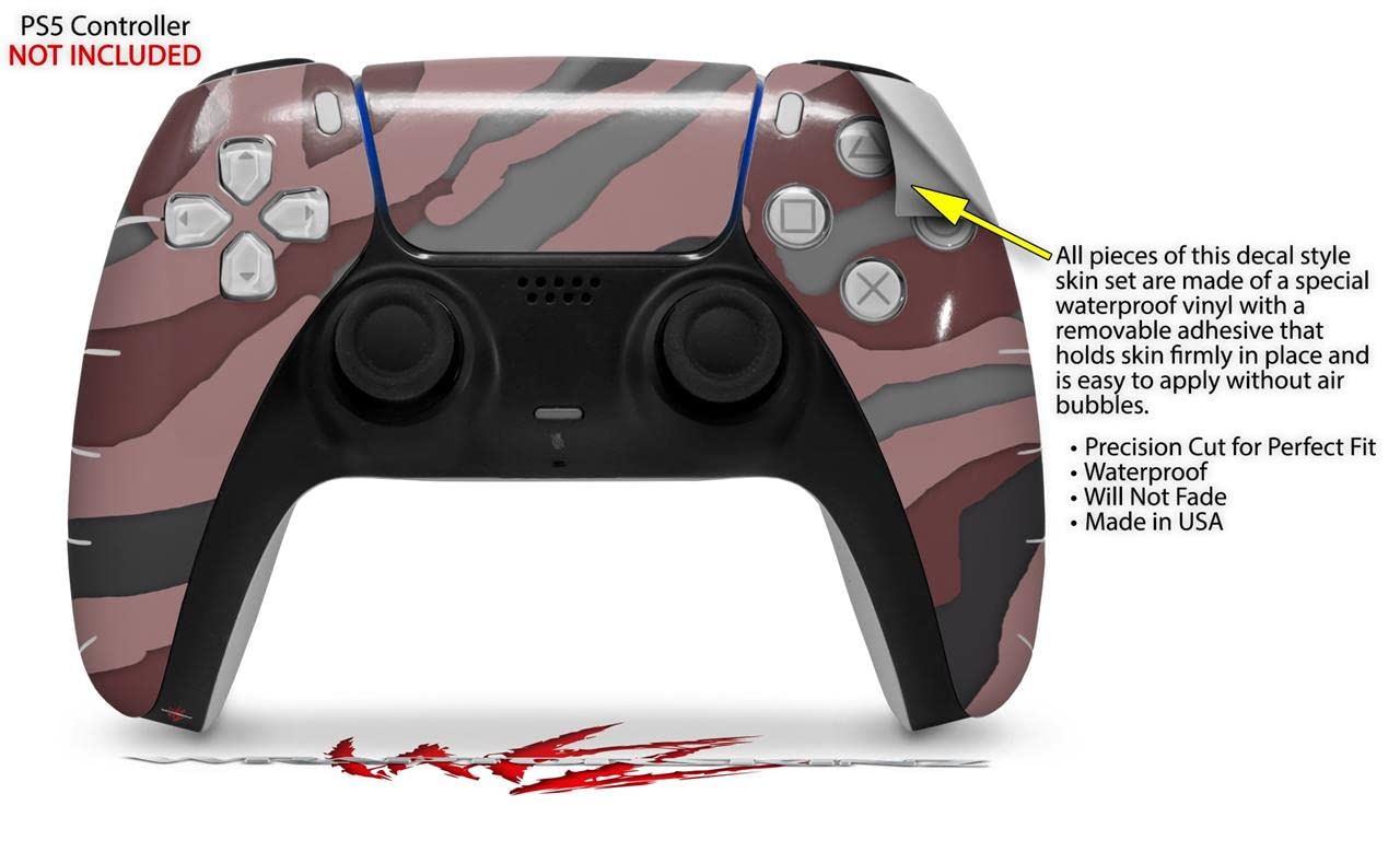 WraptorSkinz Skin Wrap compatible with Sony PS5 DualSense Controller Camouflage Pink (CONTROLLER NOT INCLUDED)