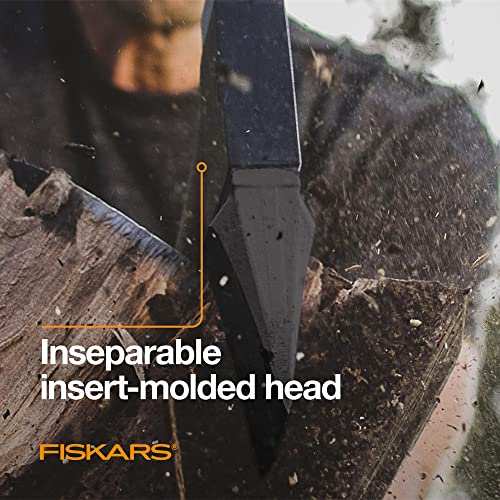 Fiskars X27 Super Splitting Axe - Wood Splitter for Medium to Large Size Logs with 36" Shock-Absorbing Handle - Black