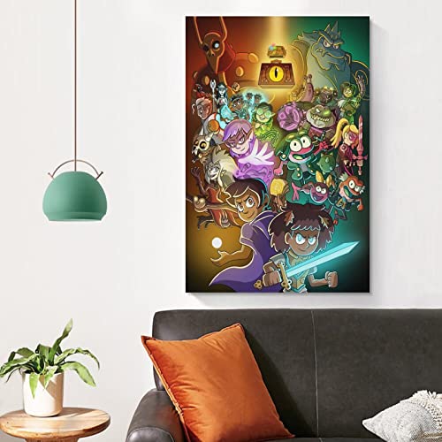 KINGSEM Amphibian Vs Owl House Poster Poster Decorative Painting Canvas Wall Posters And Art Picture Print Modern Family Bedroom Decor Posters 16x24inch(40x60cm)