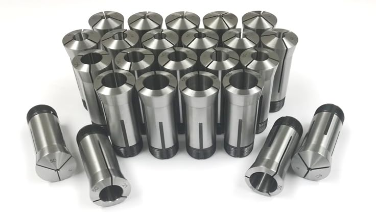 HHIP 3903-0016 24 Pieces 5C Round Collet Set, 3-26MM by 1MM