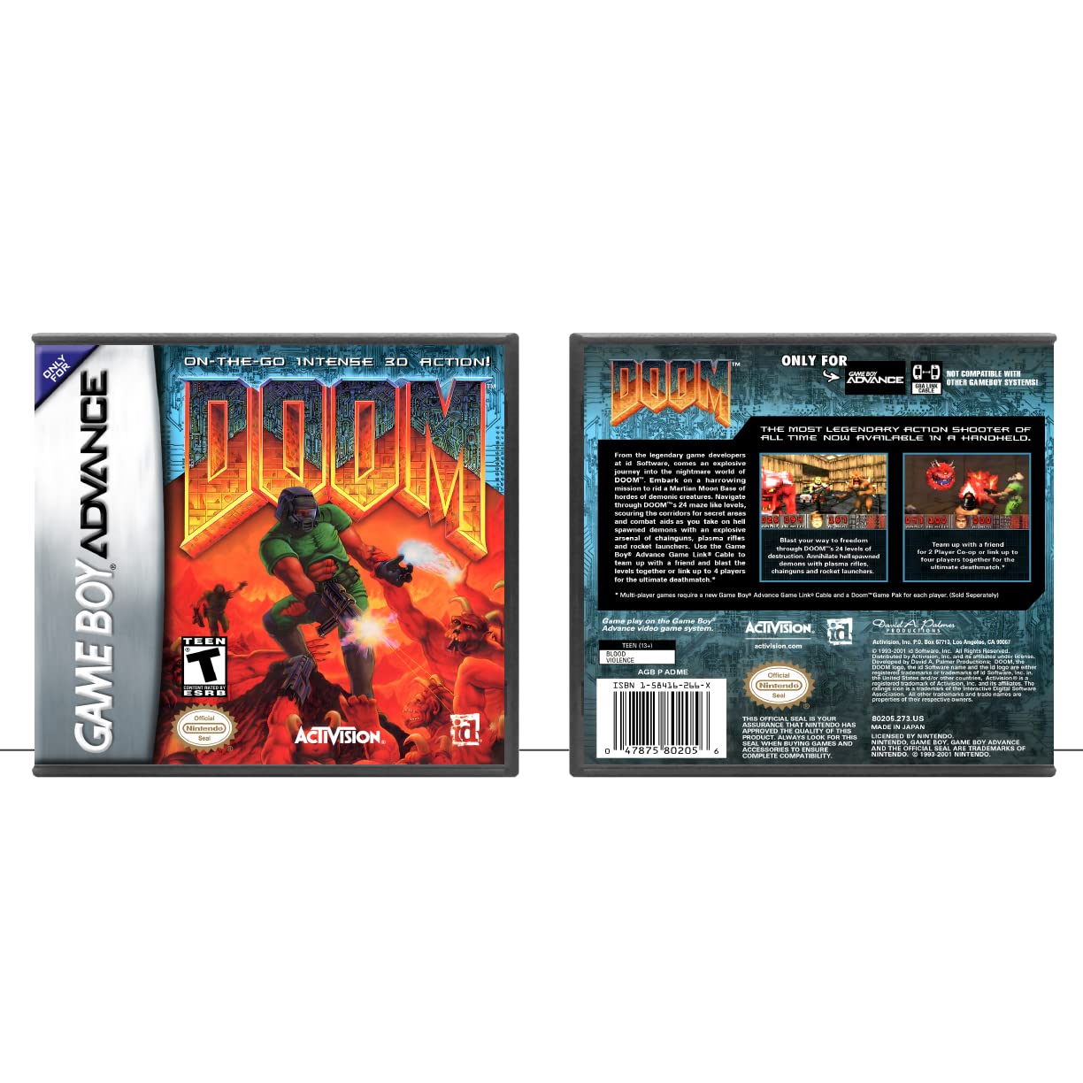 Doom | (GBA) Game Boy Advance - Game Case Only - No Game