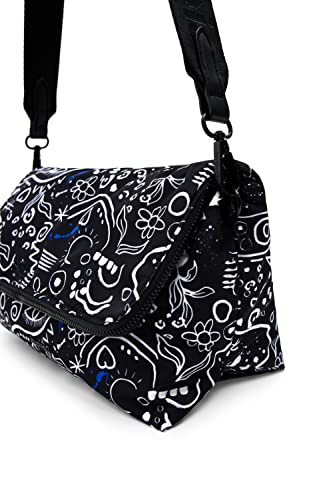 Desigual Accessories Fabric Across Body Bag, Black