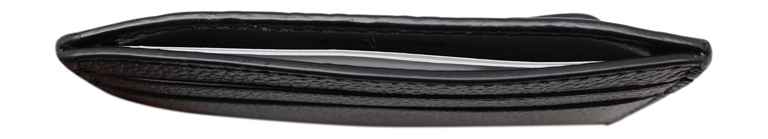 Coach Mens Money Clip Card Case in sport calf leather F75459 Black