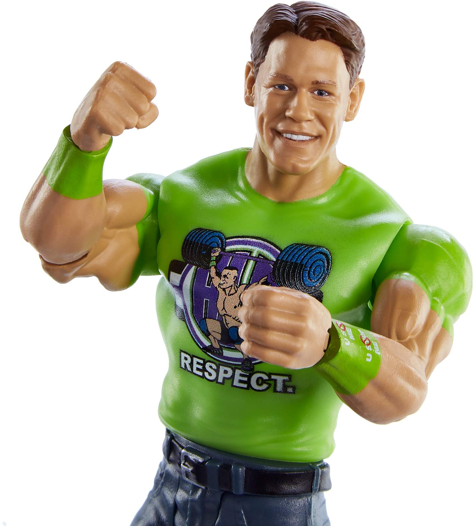 WWE John CenaBasic Series #110 Action Figure in 6-inch Scale with Articulation & Ring Gear