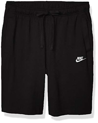 Nike Men's Sportswear Club Short Jersey, Black/White, Large