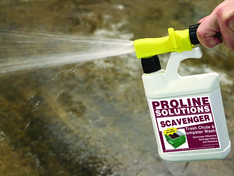 Proline Solutions Scavenger-Cherry Trash Chute and Dumpster Wash, Concentrated Professional Janitorial and Maintenance Product. 1Gal, 128 Fluid oz