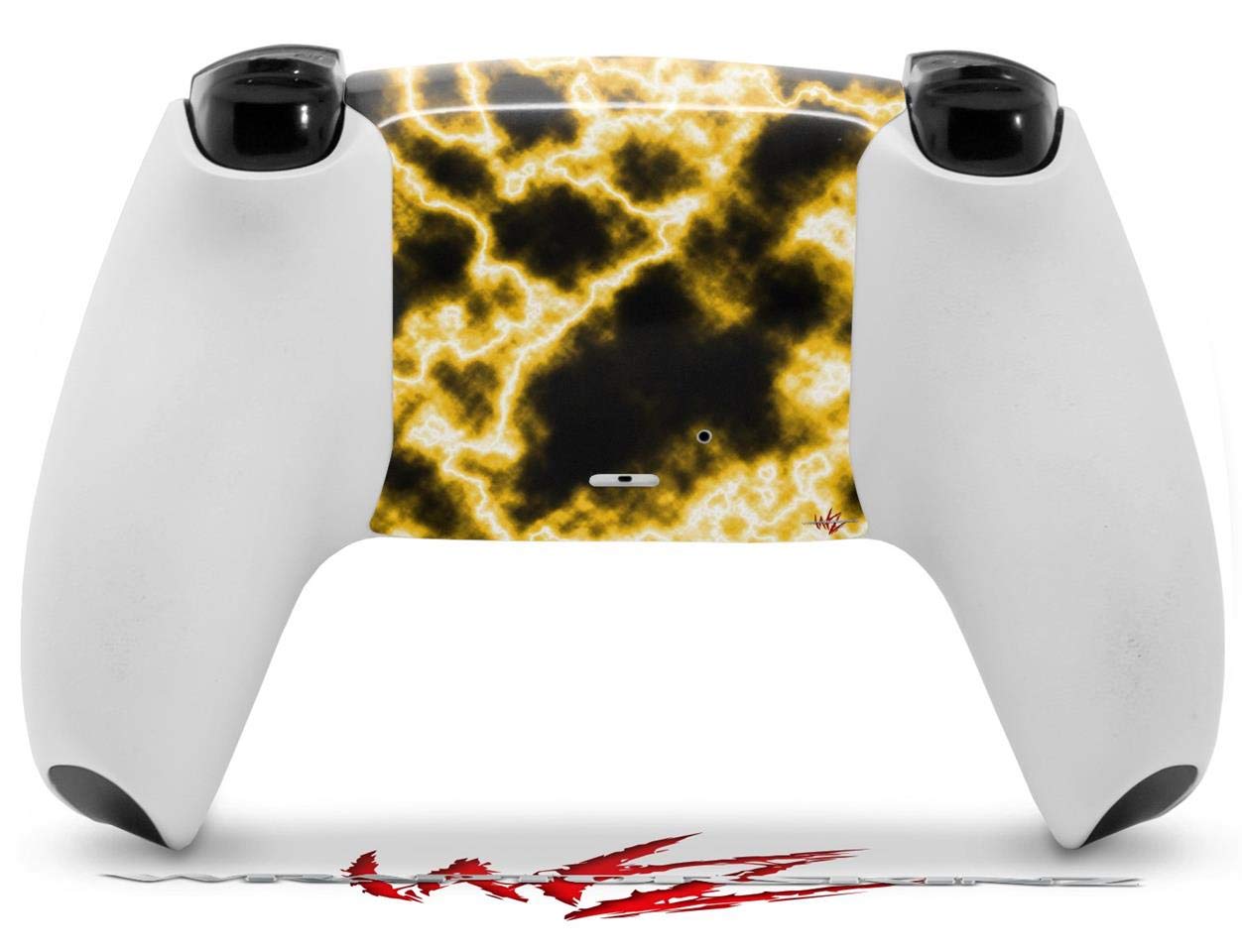 WraptorSkinz Skin Wrap compatible with Sony PS5 DualSense Controller Electrify Yellow (CONTROLLER NOT INCLUDED)
