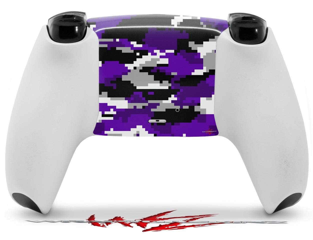 WraptorSkinz Skin Wrap compatible with Sony PS5 DualSense Controller WraptorCamo Digital Camo Purple (CONTROLLER NOT INCLUDED)