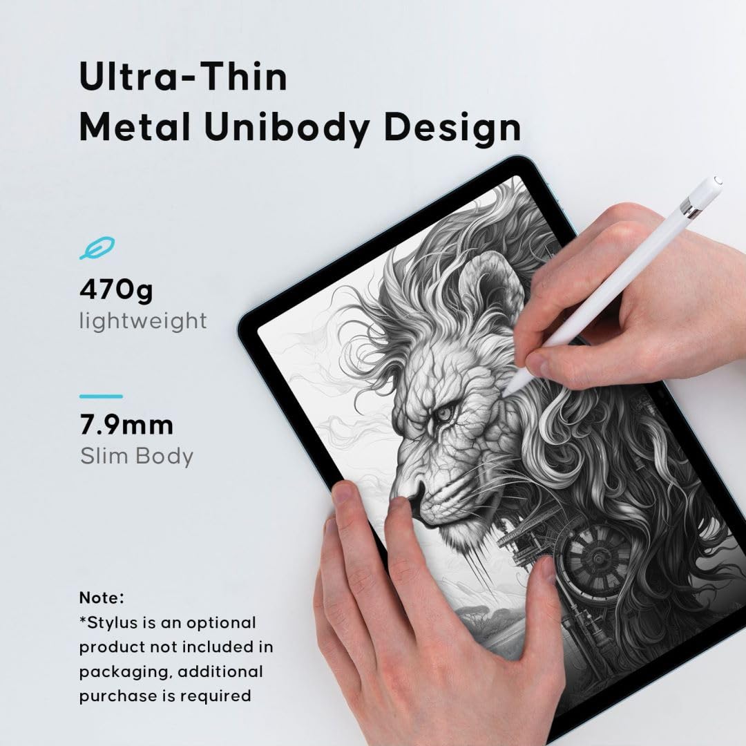 DOOGEE T30 PRO Tablet,11'' 2.5K Android 13 Tablets, 15GB+256GB Octa-Core Gaming Tablet, 8580mAh, Hi-Res Quad Speakers, 20MP Camera, Helio G99, TÜV Low Bluelight, Split Screen - Bluetooth & Wi-Fi-Blue