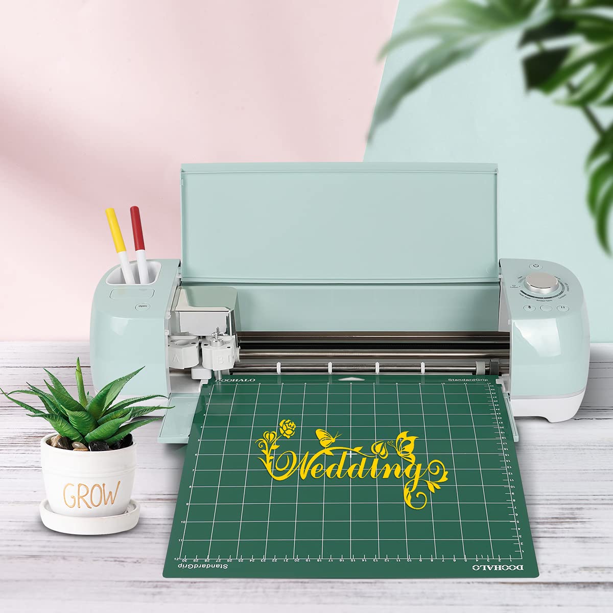 DOOHALO Variety Cutting Mats for Cricut,Cutting Mat for Cricut Maker/Maker 3/Explore 3/Air/Air 2/One, 12 X 12 inch Standard LightGrip StrongGrip Cutting Mats Replacement Accessories for Cricut