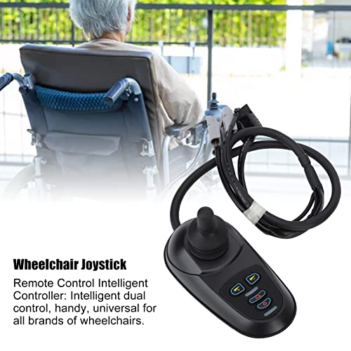 Emoshayoga Electric Wheelchair Joystick, Intelligent Precise Flexible Joystick Controller Universal 360° Free Steering for Power Chair