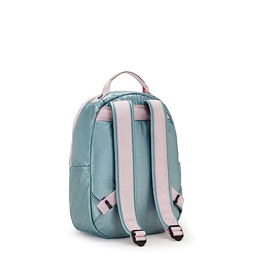 Kipling Seoul Small Metallic Tablet Backpack Fairy Green Met