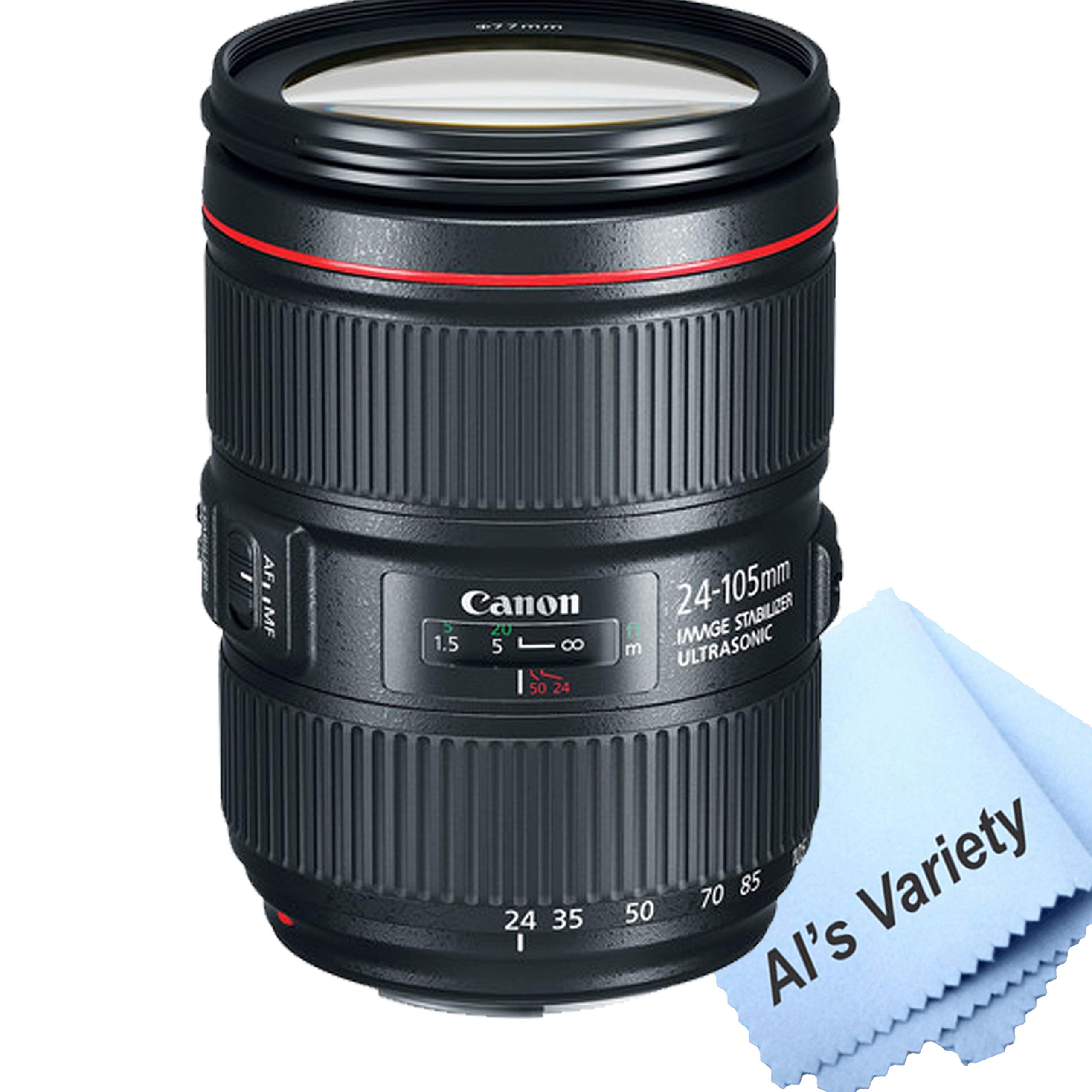 Canon EOS 5D Mark IV DSLR Camera w/ 24-105MM F/4 L + 75-300mm Zoom Lenses + 128GB Memory, TTL Speedlite Flash, Battery Grip, Filters, Case, Tripod + More (36PC Bundle Kit)