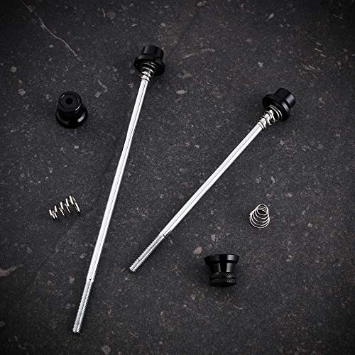 CyclingDeal Bike Bicycle Wheel Hub Non Quick Release Lock Skewers Set 5mm - Prevent Removing Wheels by Hands - for Road Bikes