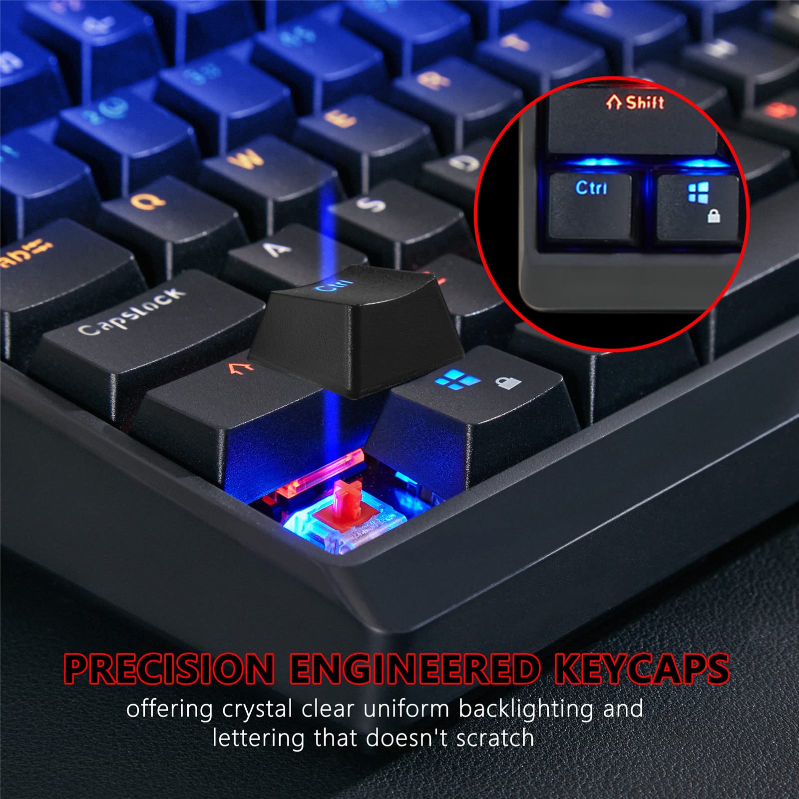 Gaming Keyboard and Mouse Combo, True RGB Backlit Office Keyboard, 104 Keys Metal Panel USB Wired Keyboard for Windows Laptop PC,Value Combo Set [New Version]