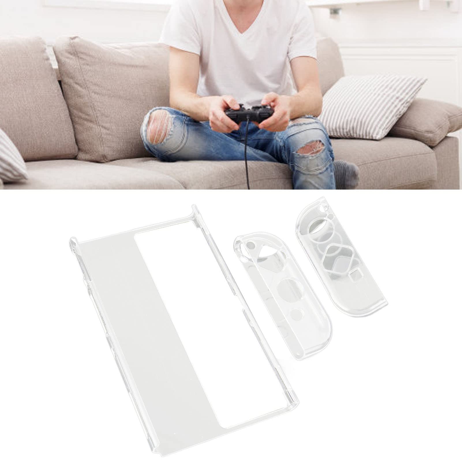 Dockable Case Cover, Host Protective Case Anti Fingerprint Portable PC Materials Anti Collision for Game Console