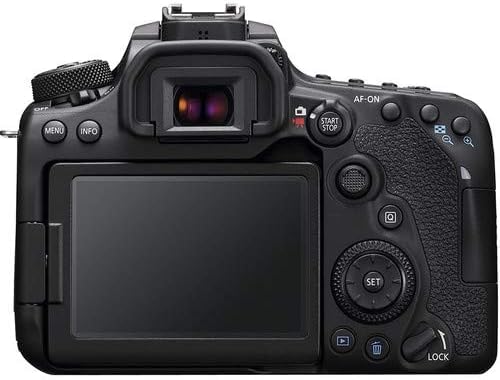 Canon EOS 90D DSLR Camera Kit 18-55mm 75-300mm Lenses + 420-800mm Zoom Lens + Battery Grip + TTL Flash + Microphone + 192GB Memory Accessory Bundle (Renewed)