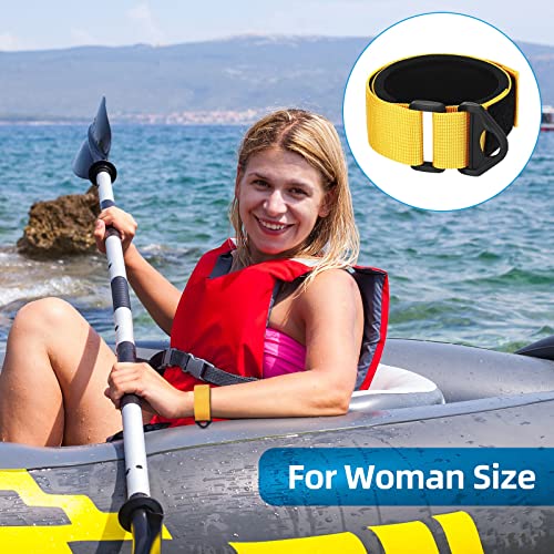 Civaner 4 Pieces Boat Floating Wrist Strap Floating Lanyard Wrist Strap for Kids Adjustable Wrist Safety Strap Float Neoprene Wristbands for Sports Accessories, 14 x 1.18 Inches