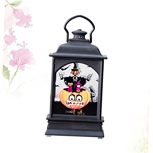 Mini Candle Battery Lantern Outdoor Lantern Ghost Festival Party Decoration LED Lights for Halloween Fall Snow Globe Festival Party Ornament Pattern Light Flame Lamp Candle Light