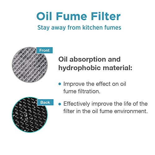 Genuine Membrane Solutions MSA3/MSA3S Original Oil Fume Removal Air Purifier Filter Replacement, Upgraded 4-in-1 H13 True HEPA Filter with OdallerPure Technology, 1 Pack