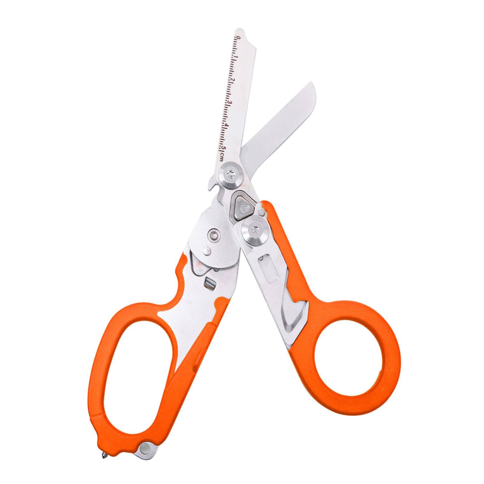 Elegital Emergency Rescue Shears,Stainless Steel Foldable Trauma shears,Outdoor Camping Rescue Tools