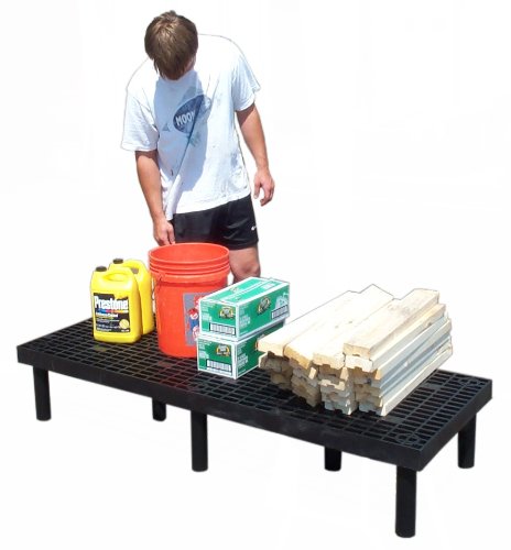 SPC Industrial Structural Plastics, D6624, Dunnage Rack, 1000 Lb., Hdpe, 66 W X 24 D