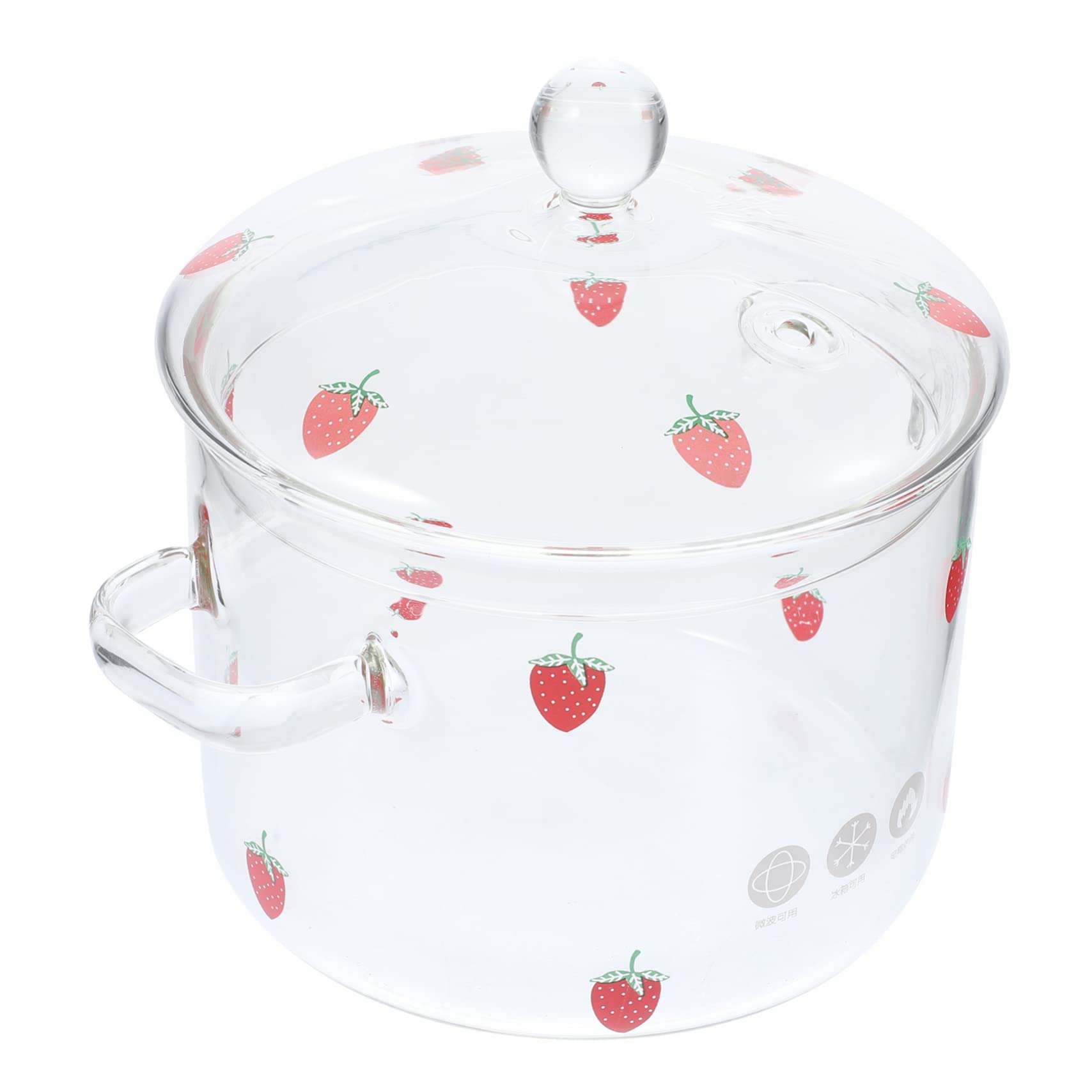 PRETYZOOM Soup Pot Stew Pots with Lids Sauce Pot with Lid Simmer Pot Sauce Pan with Lid Stew Pot - Stockpot with Lid Clear Pans with Lids Saucepan with Lid Stove Glass Household