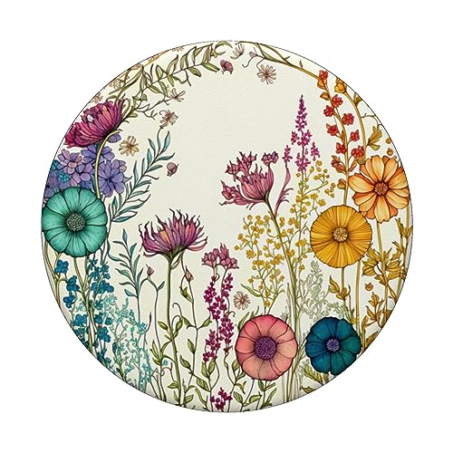 Floral Foliage Flower Botanical Nature Vegetation Flowery PopSockets Standard PopGrip