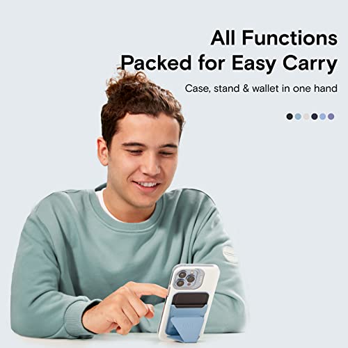 MOFT Magnetic iPhone 14 Pro Max Case and Phone Wallet Stand Snap Set, 3-Card Holder, 3-Angle Stand, Drop Proof, Scratch Resistant