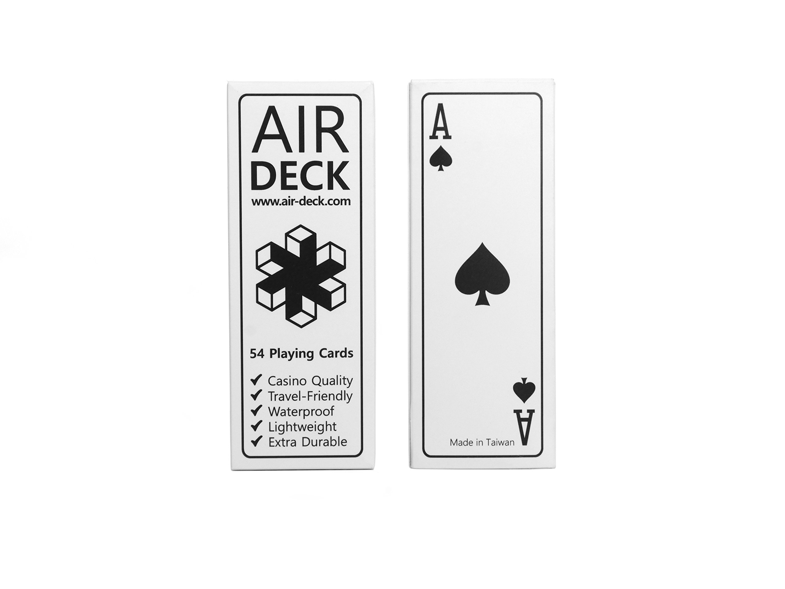 Tip Top Things Air Deck - The Ultimate Travel Playing Cards (White)