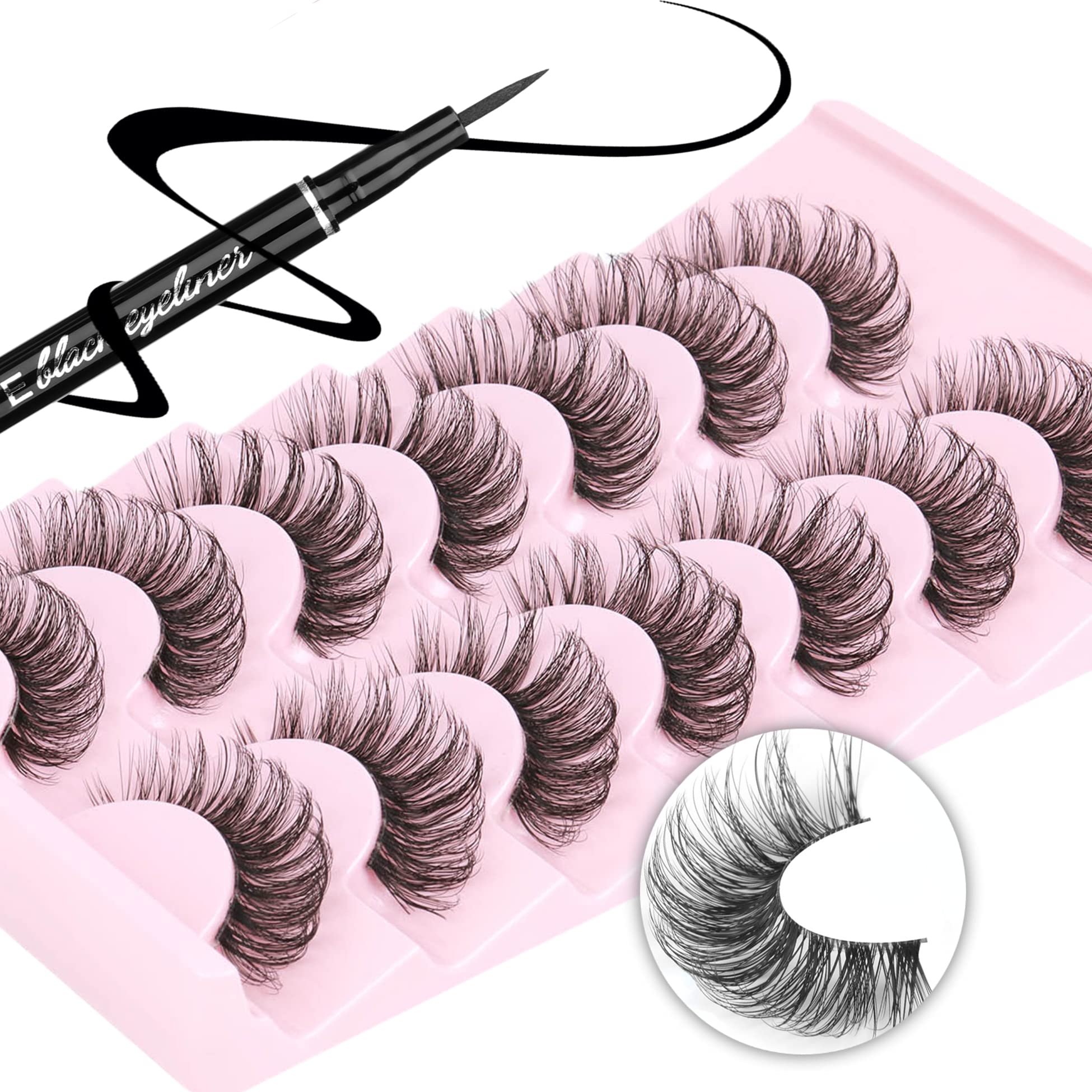 False Eyelashes Natural Look Lashes Fake Eyelashes