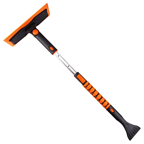 DDSNTY 35.5" Extendable Foam Snow Brush and Ice Scraper, Car Snow Broom with Foam Handle, Auto Windows Snow Removal Brush, Windshield Ice Scraper for Car Trucks SUV