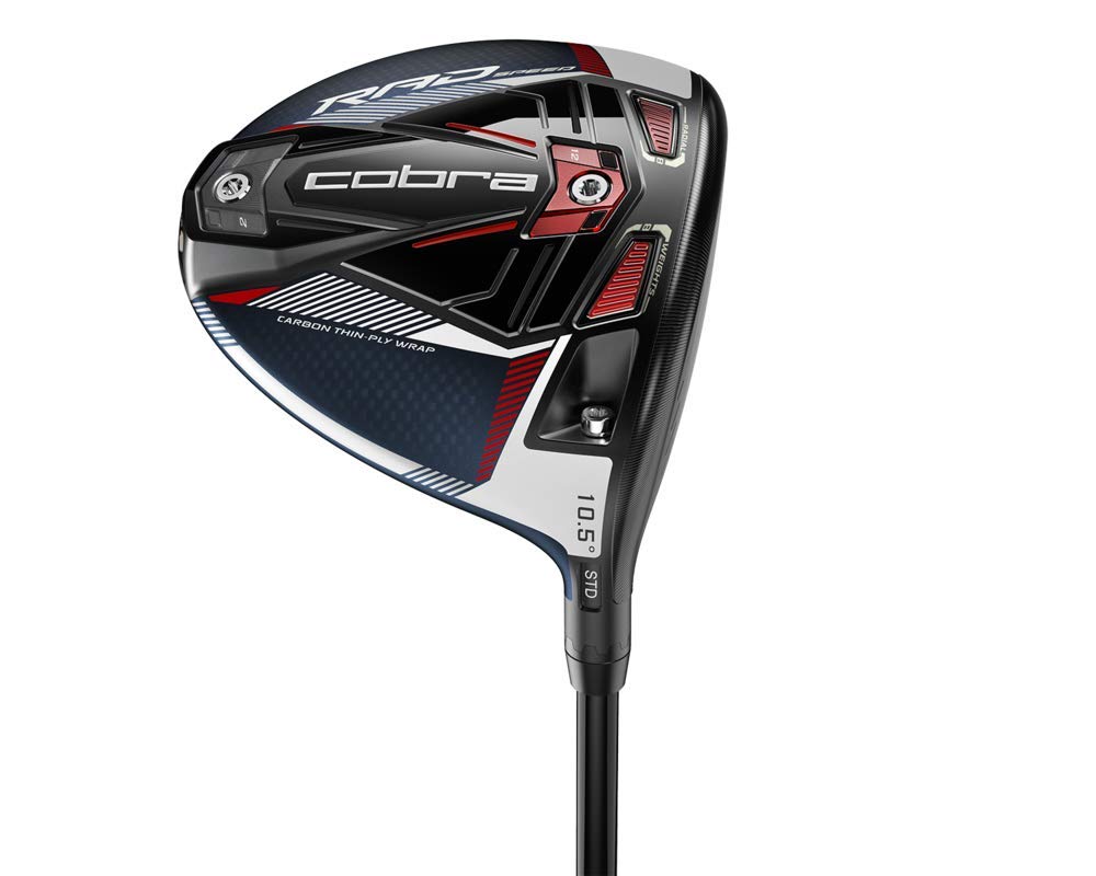 Cobra Golf 2021 Radspeed Driver Matte Peacoat-Red (Men's Right Hand, Fujikura Motore XF1, X Flex, 9), Standard