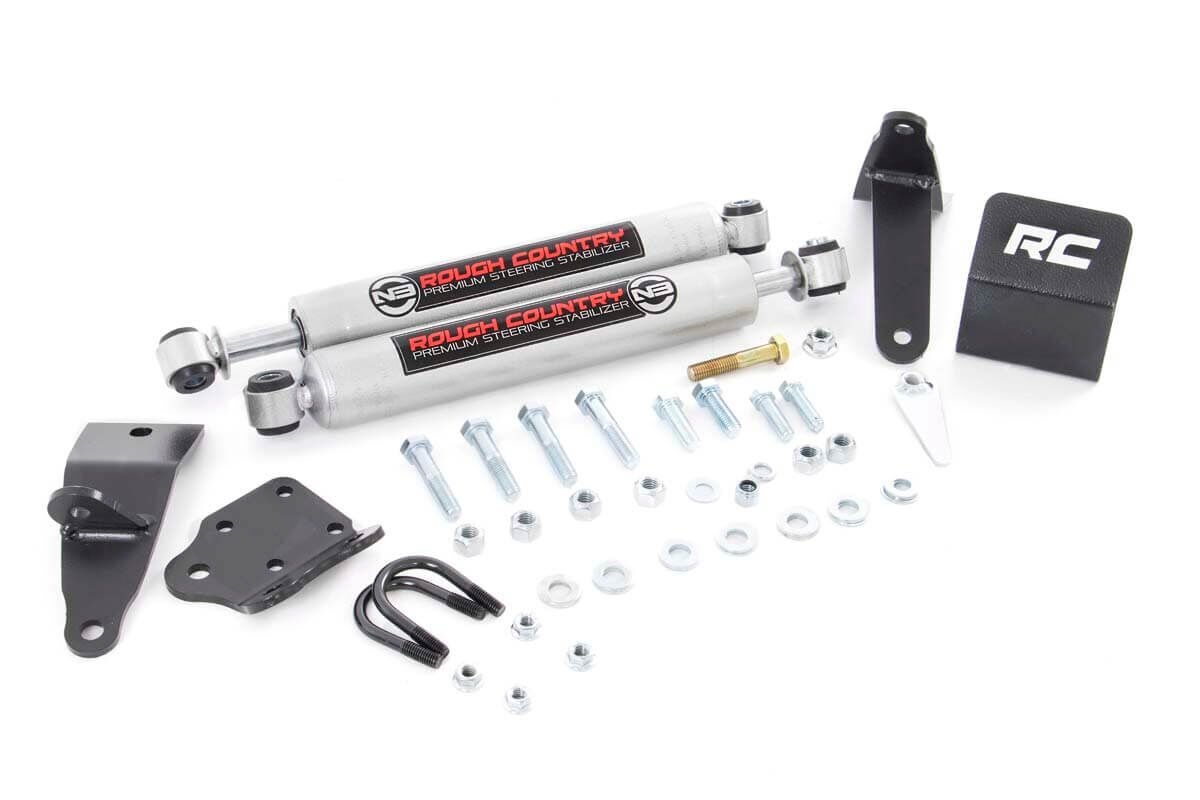 Rough Country N3 Dual Steering Stabilizer for 03-12 Ram 2500/3500 4WD - 8749530